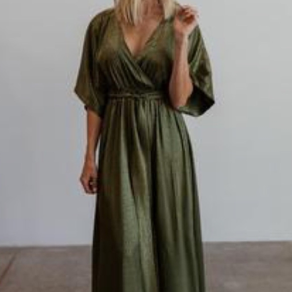 Baltic Born | Dresses | Baltic Born Savannah Print Kimono Maxi In Olive | Poshmark